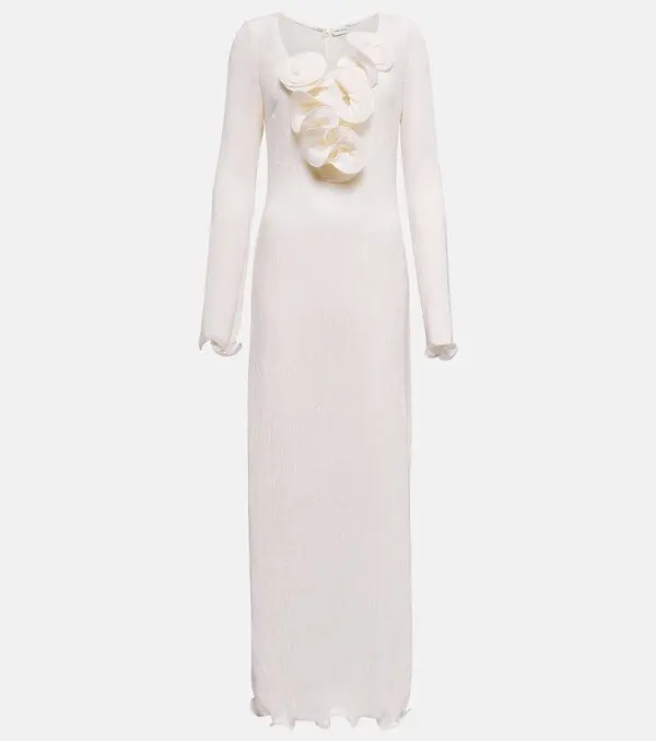 Magda Butrym Embellished Crêpe Maxi Dress