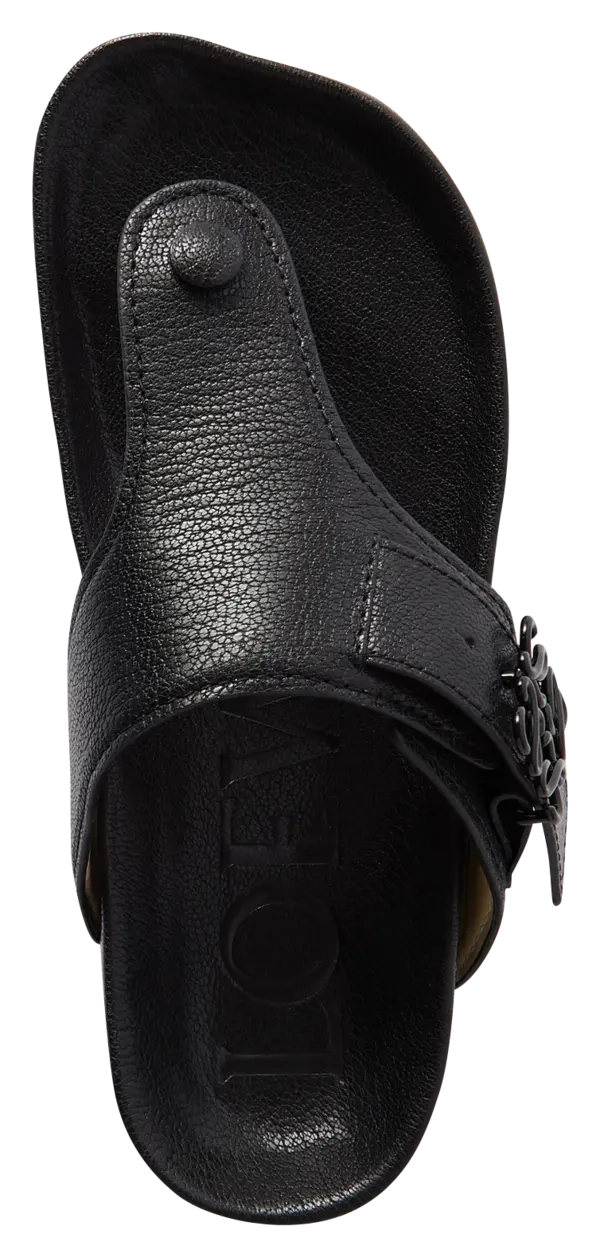 Loewe Ease Embellished Textured-leather Sandals