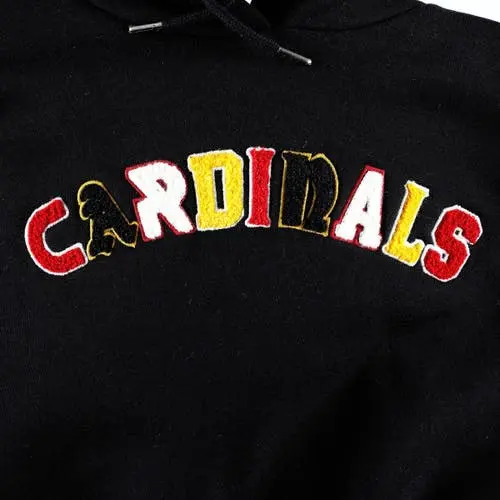 THE WILD COLLECTIVE Arizona Cardinals Cropped Pullover Hoodie