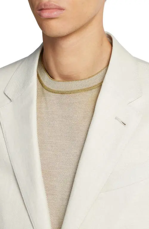 Zegna Fairway Crossover Linen & Wool Blend Sport Coat