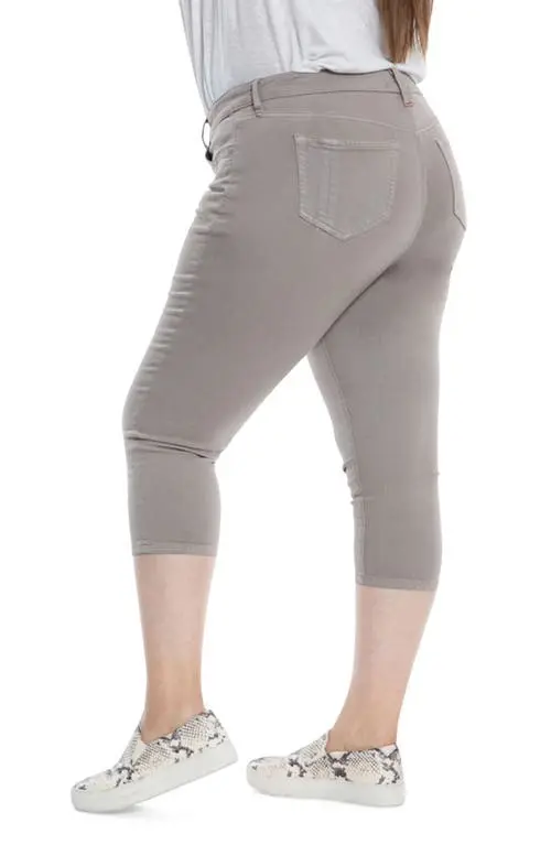 SLINK JEANS High-rise Capri Jeans - Ultimate Grey