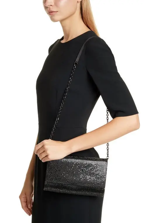Judith Leiber Fizzoni Beaded Clutch - Ebonized Jet
