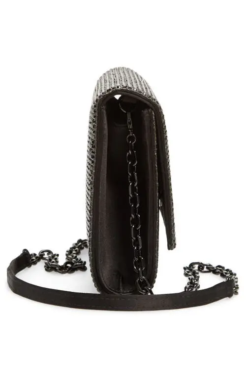 Judith Leiber Fizzoni Beaded Clutch - Ebonized Jet