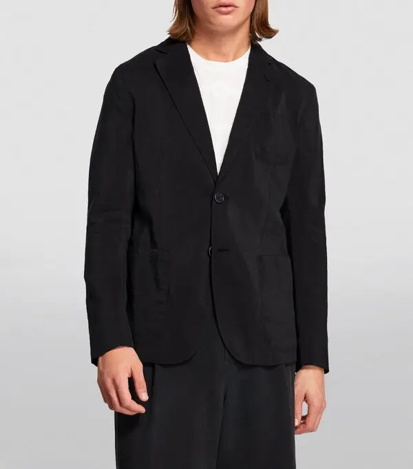 Giorgio Armani Silk-blend Single-breasted Blazer