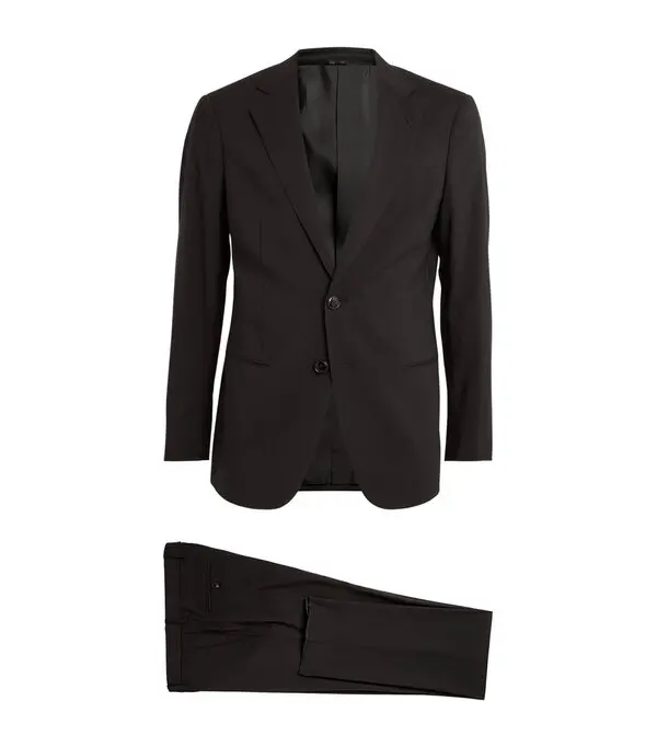 Giorgio Armani Wool Two-piece Suit - Black