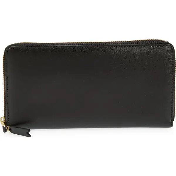 Comme Des Garçons Classic Leather Zip Around Wallet - Black