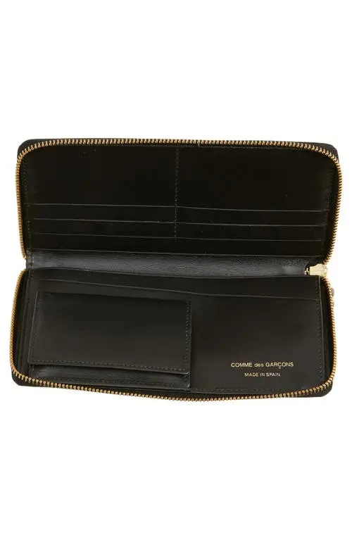 Comme Des Garçons Classic Leather Zip Around Wallet - Black