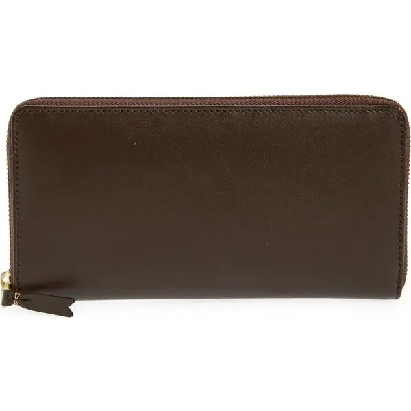 Comme Des Garçons Classic Leather Zip Around Wallet - Brown
