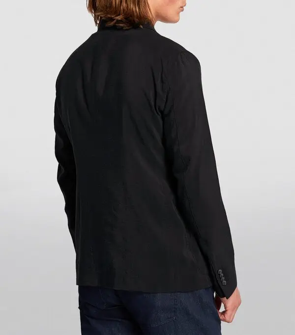 Giorgio Armani Silk-blend Double-breasted Blazer
