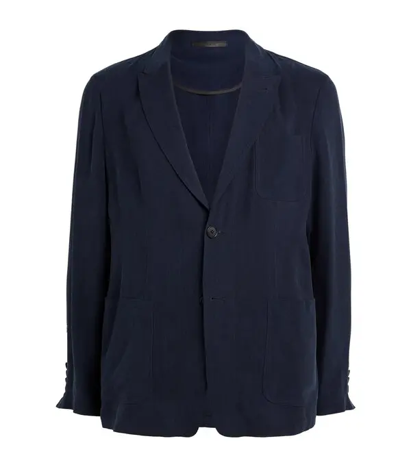 Giorgio Armani Single-breasted Blazer - Blue