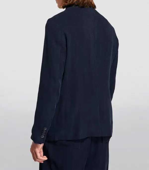 Giorgio Armani Single-breasted Blazer - Blue