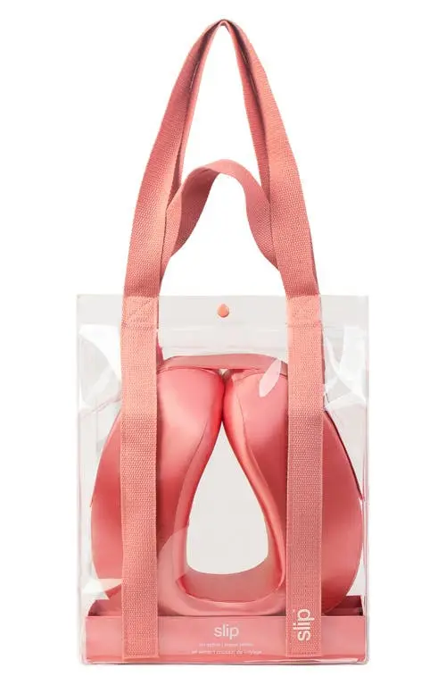 Slip Pure Silk Travel Pillow - Blush