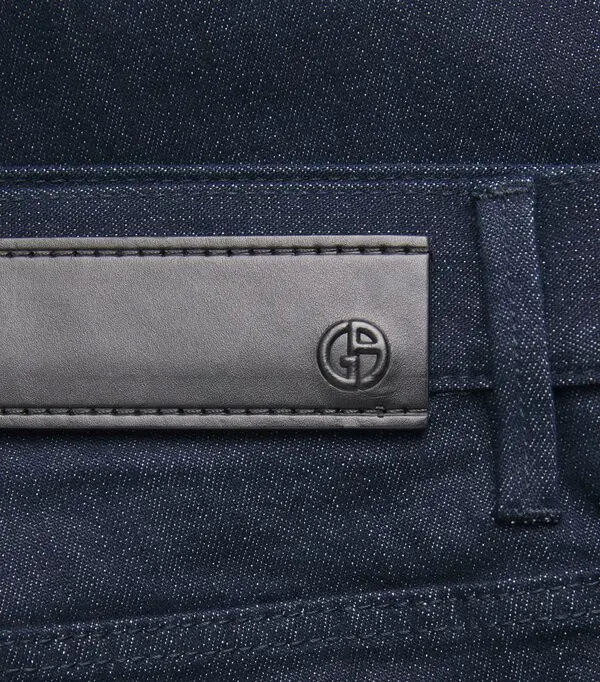 Giorgio Armani Stretch-cotton-blend Chinos - Blue