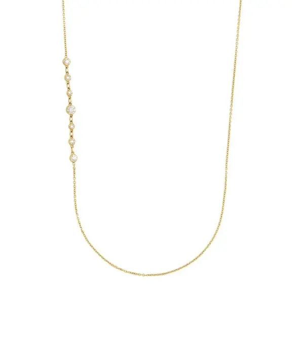 JADE TRAU Yellow And Diamond Penelope Single Station Necklace