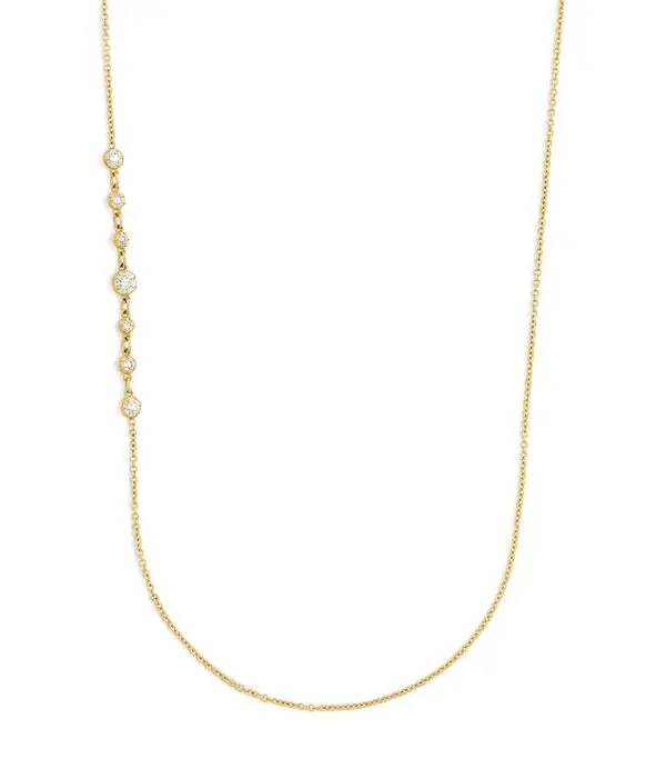 JADE TRAU Yellow And Diamond Penelope Single Station Necklace