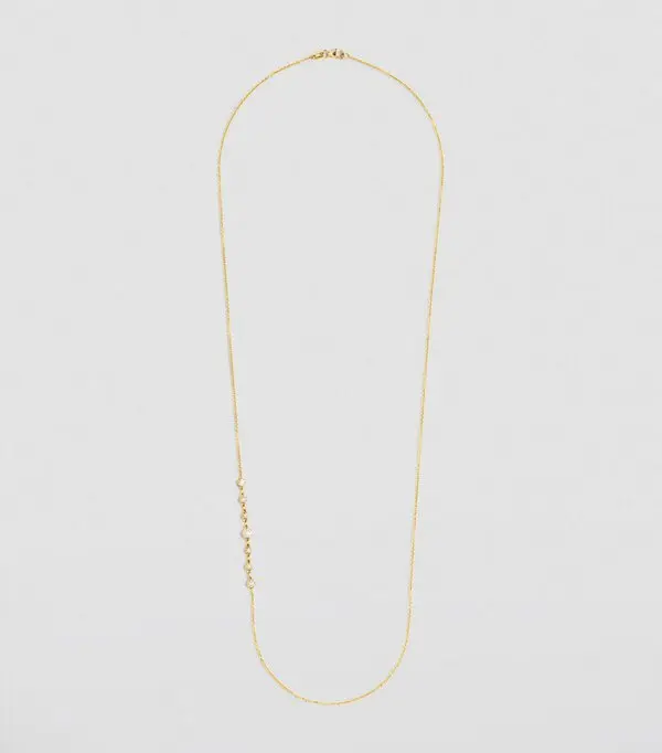 JADE TRAU Yellow And Diamond Penelope Single Station Necklace