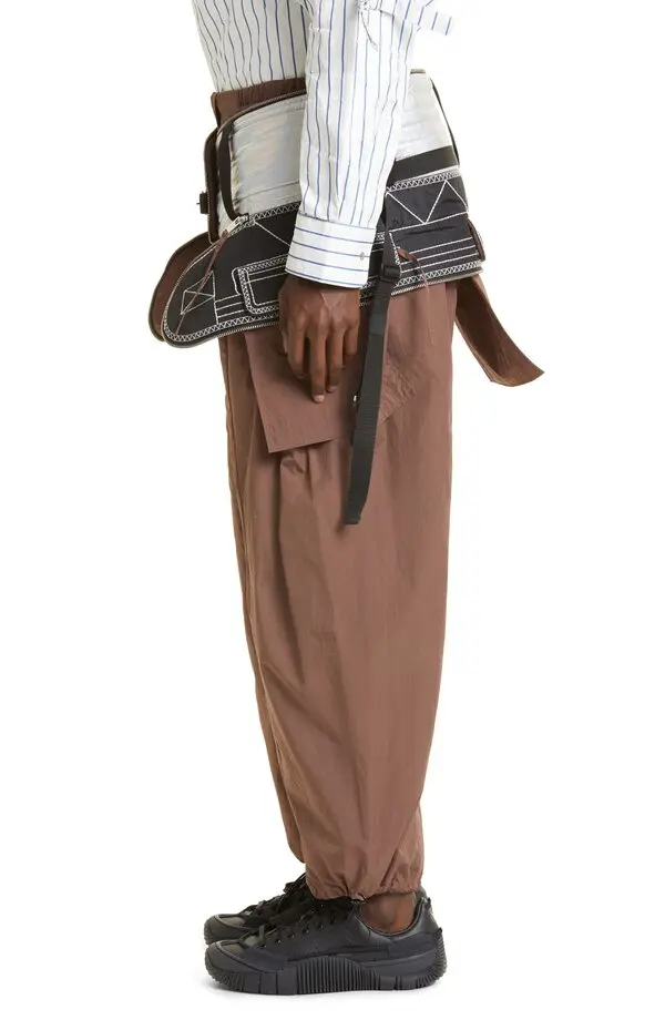 Craig Green Packable Nylon Taffeta Trousers In Brown - 60% Off