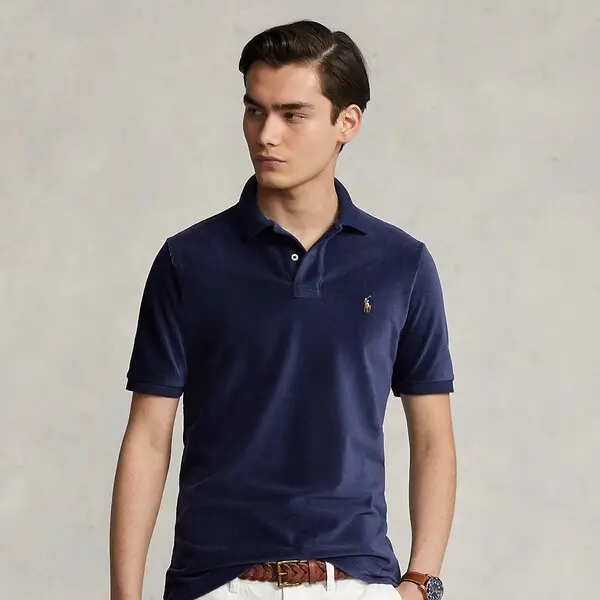 Ralph Lauren Classic Fit Knit Corduroy Polo Shirt