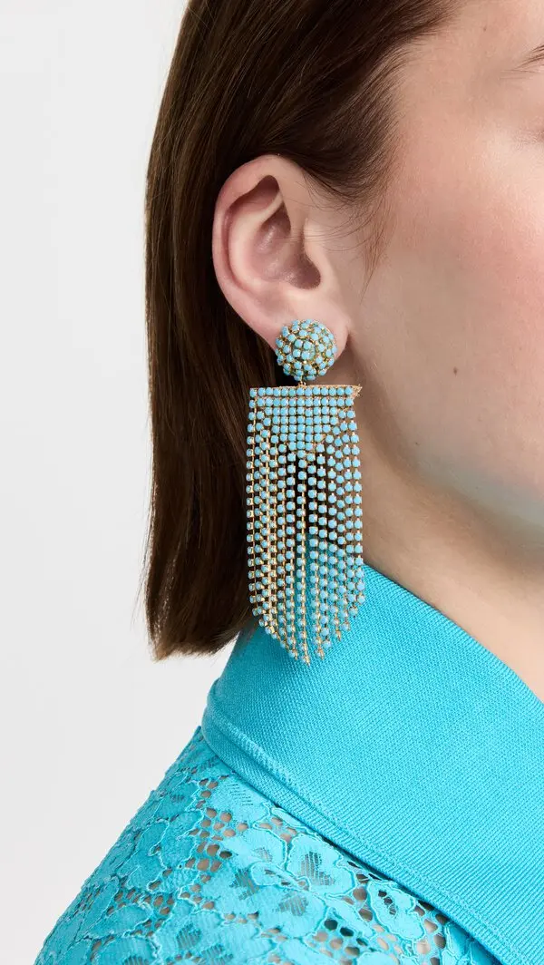 Deepa Gurnani Fanning Drop Earrings
