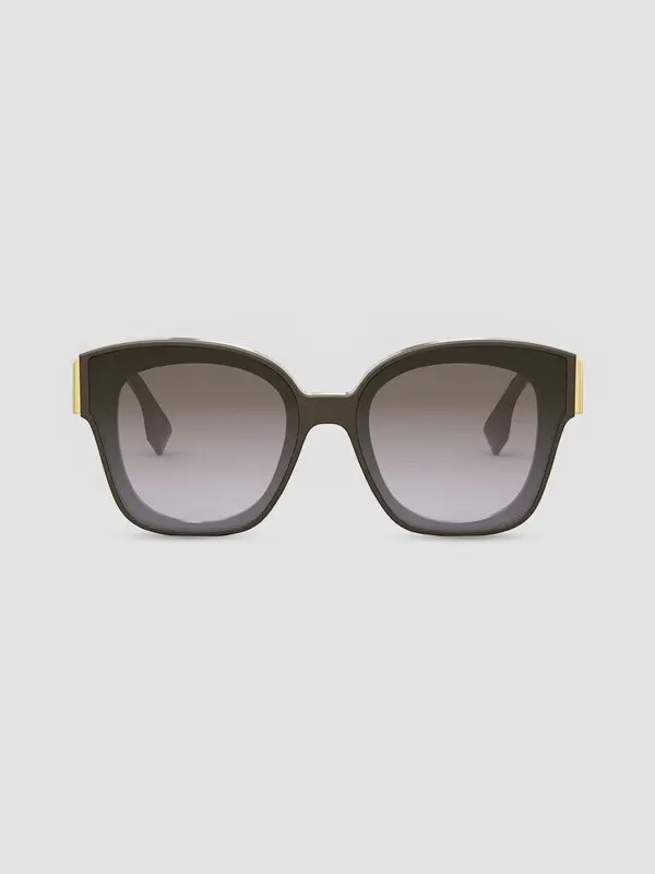 Fendi First 63mm Square Sunglasses - Dark Brown Gradient