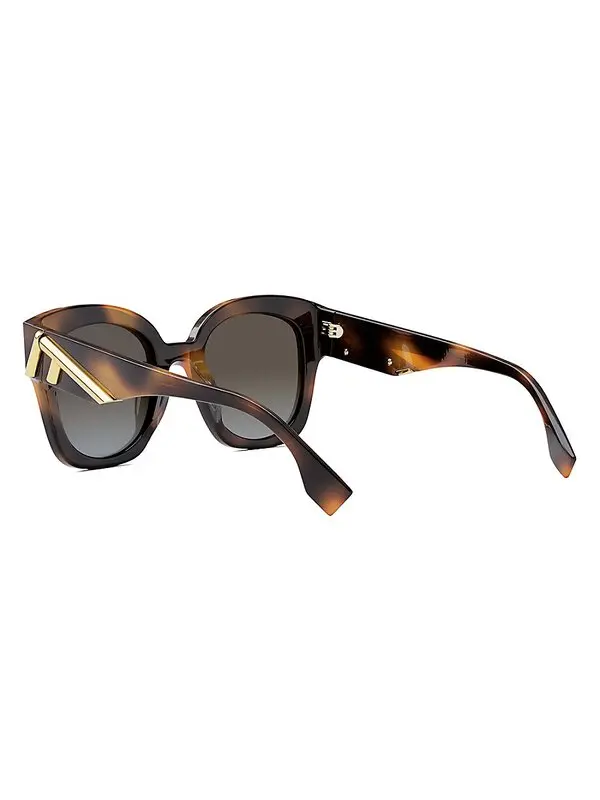 Fendi First 63mm Square Sunglasses - Havana