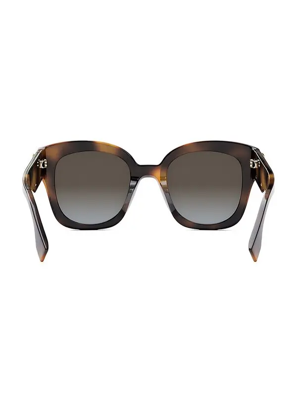 Fendi First 63mm Square Sunglasses - Havana