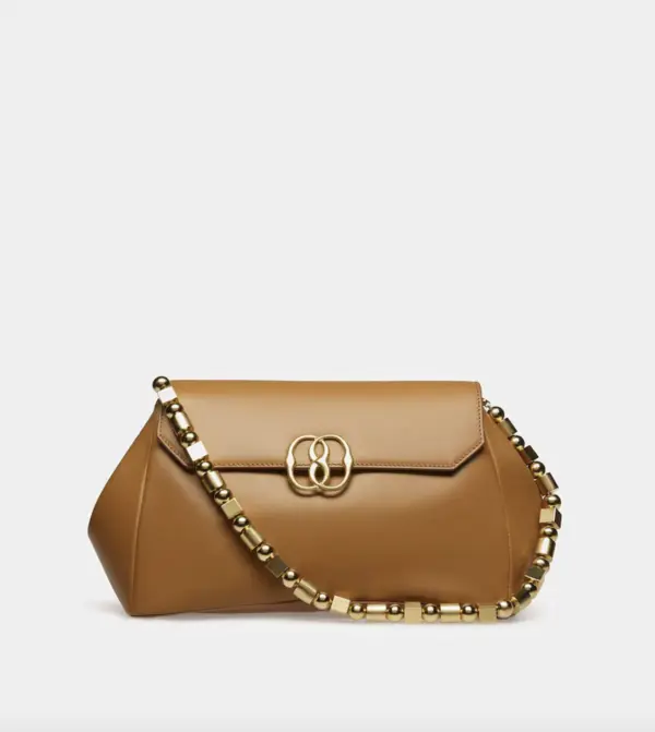 Bally Emblem Shoulder Bag In Plain Leather
