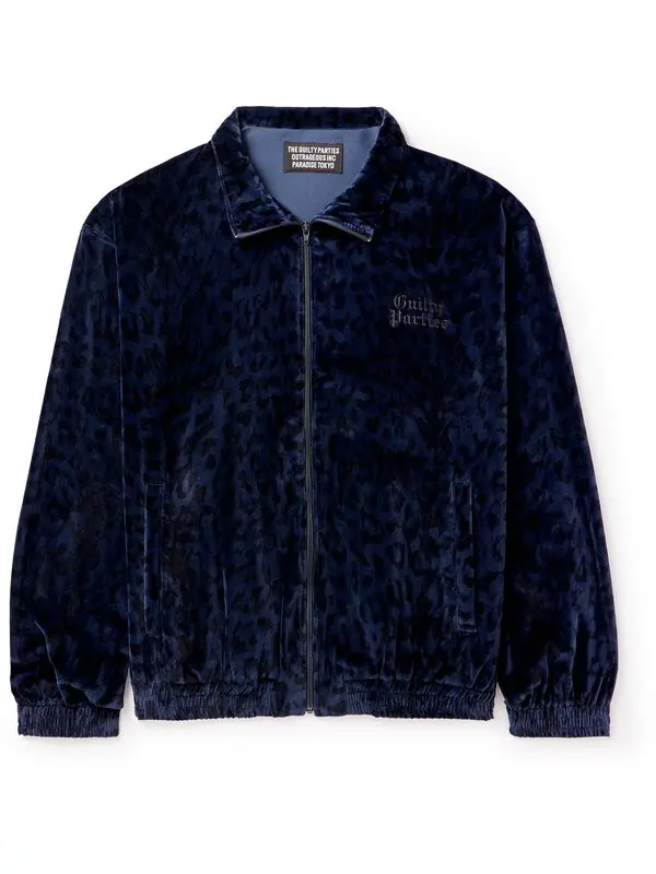 【完売品】WACKO MARIA VELVET TRACK JACKET 24298083~blue_0.webp