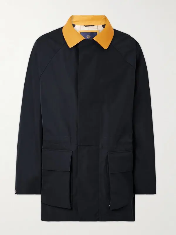 Loro Piana Horsey Leather-trimmed Field Jacket - Blue