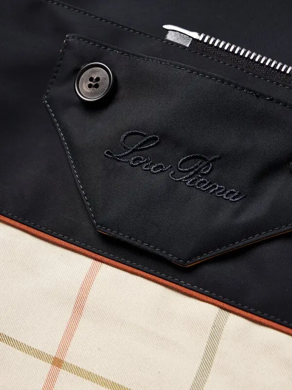 Loro Piana Horsey Leather-trimmed Field Jacket - Blue