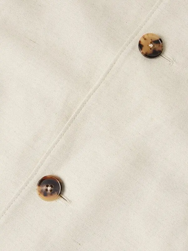Loro Piana André Rain System® Linen Bomber Jacket