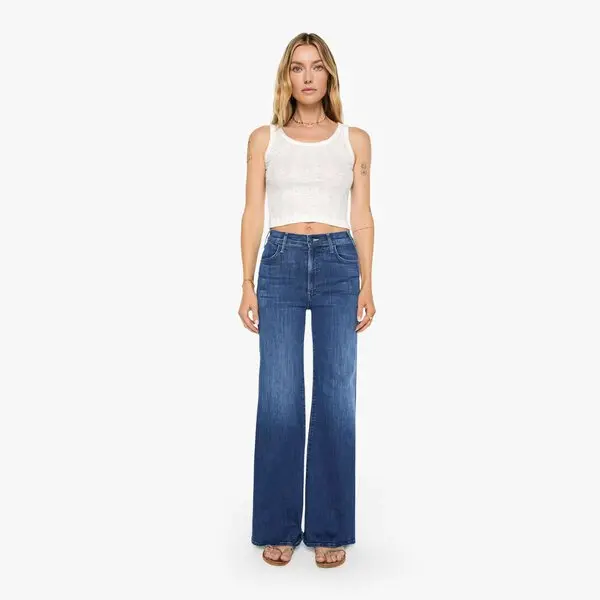 MOTHER The Hustler Roller Sneak Heirloom Jeans - Blue