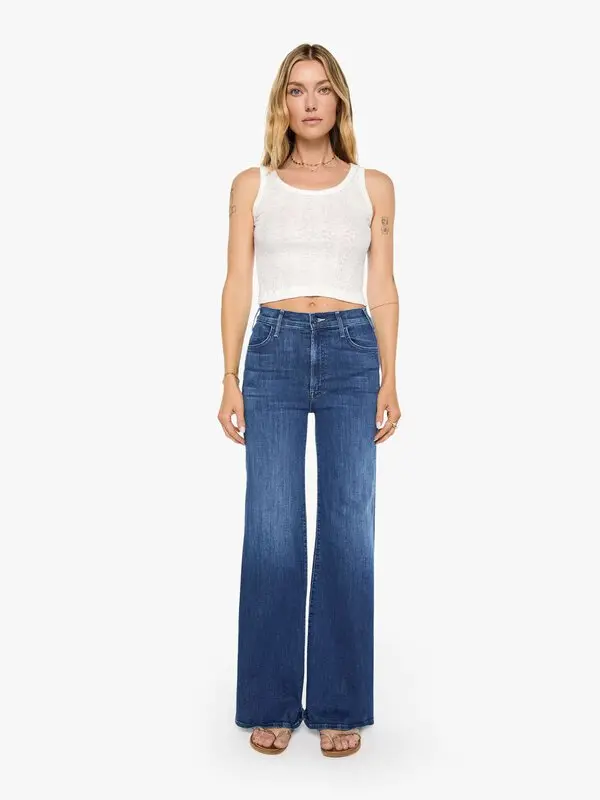 MOTHER The Hustler Roller Sneak Heirloom Jeans - Blue