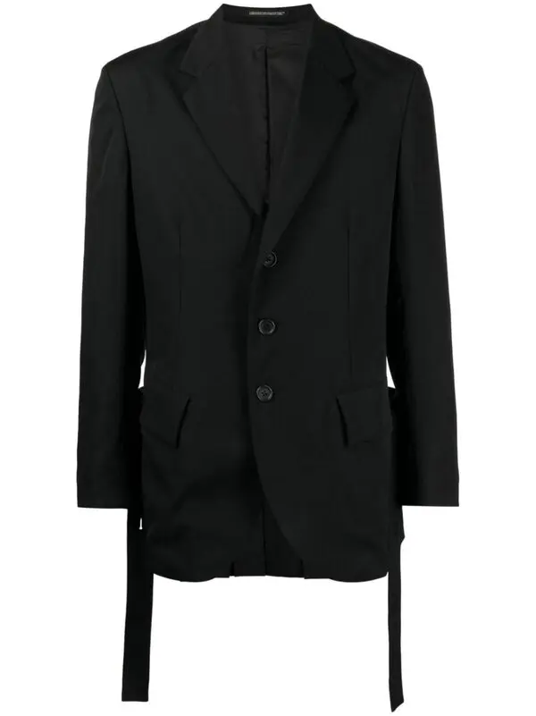 Yohji Yamamoto Single-breasted Notched Wool Blazer