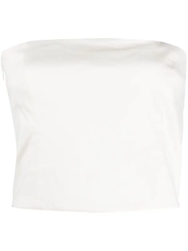 Gauge81 Lica Strapless Top - White