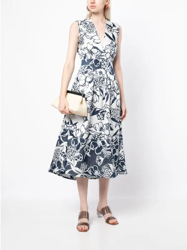 Silvia Tcherassi Nayla Whimsical Garden-print Dress