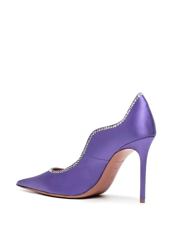 Amina Muaddi Romy Pointed-toe Pumps