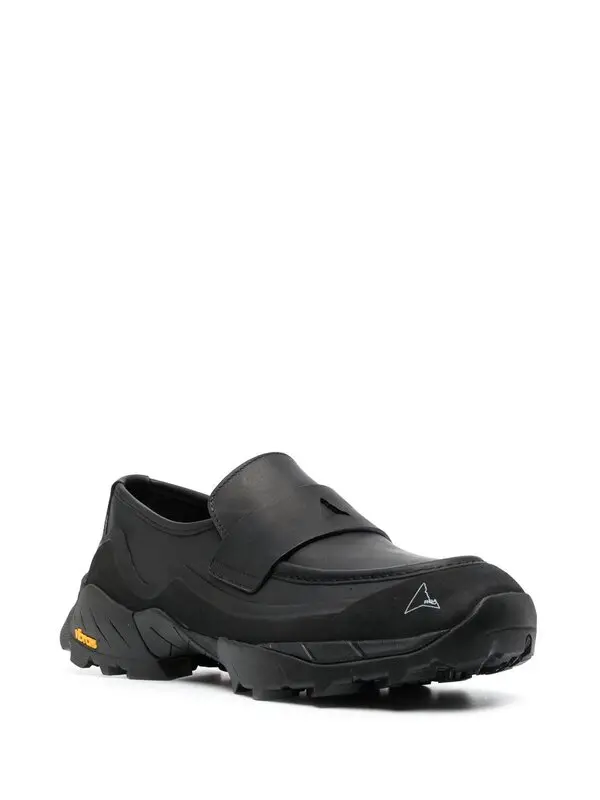 ROA Logo-print Leather Loafers