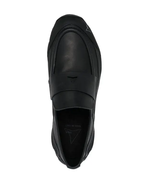ROA Logo-print Leather Loafers