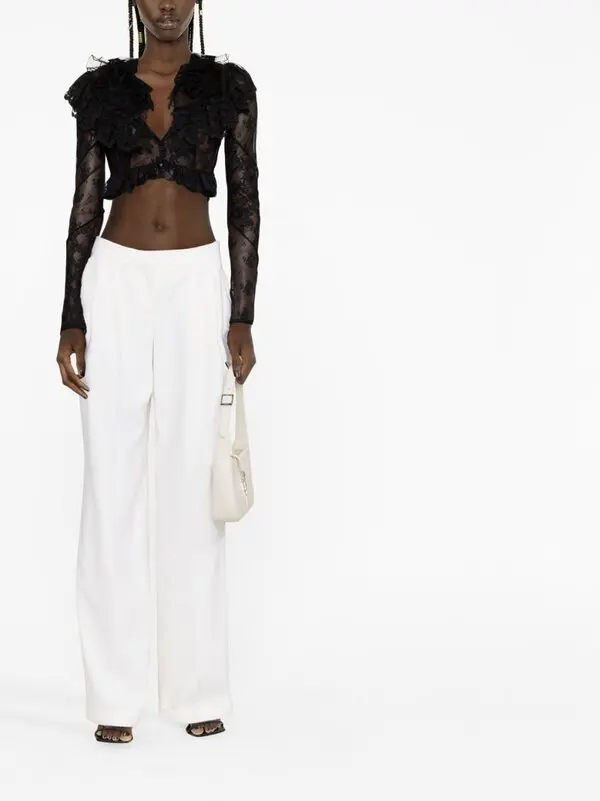 Alexander McQueen Wide-leg Trousers - Neutrals