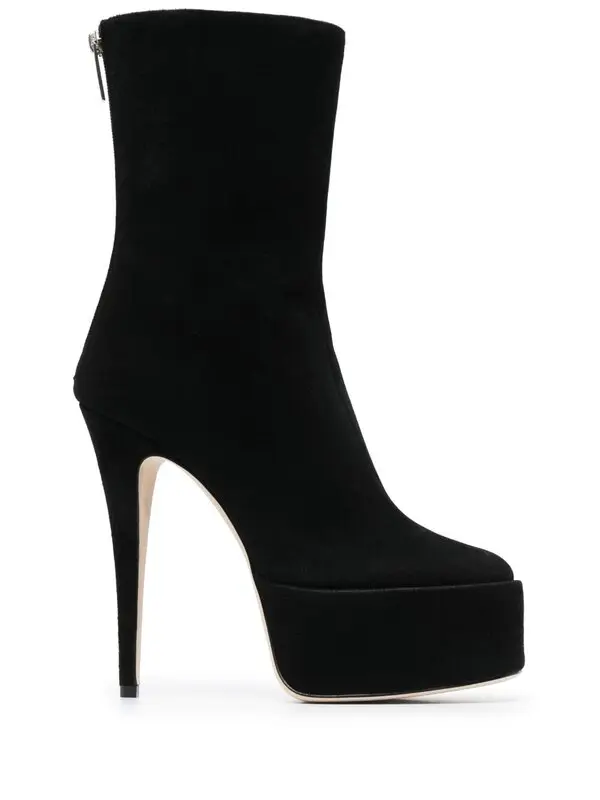 Paris Texas Ivana 155mm Suede Platform Boots