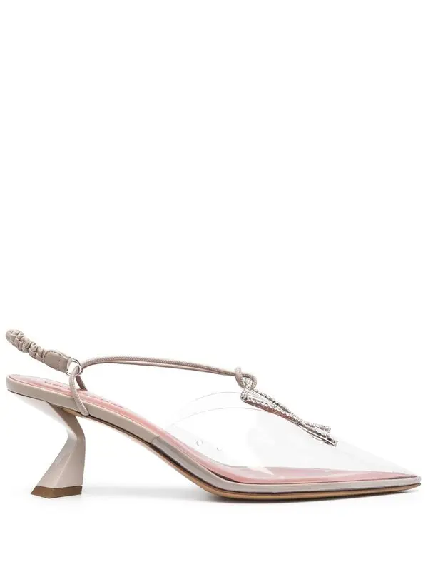 NENSI DOJAKA Crystal-embellished Slingback Sandals