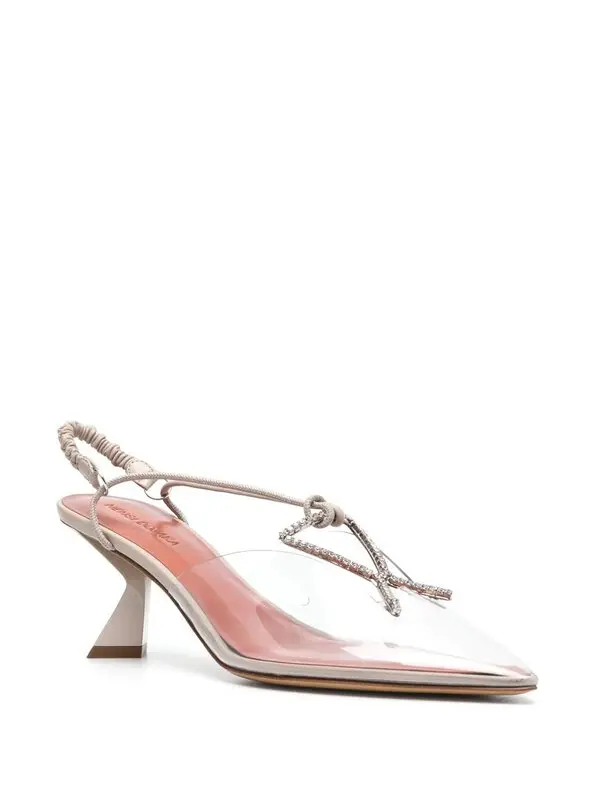 NENSI DOJAKA Crystal-embellished Slingback Sandals