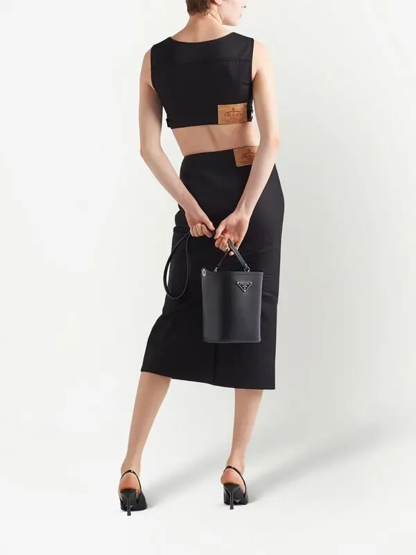 Prada Triangle-logo Cropped Vest