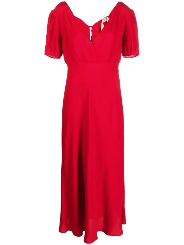 N°21 Tie-fastening Midi Dress