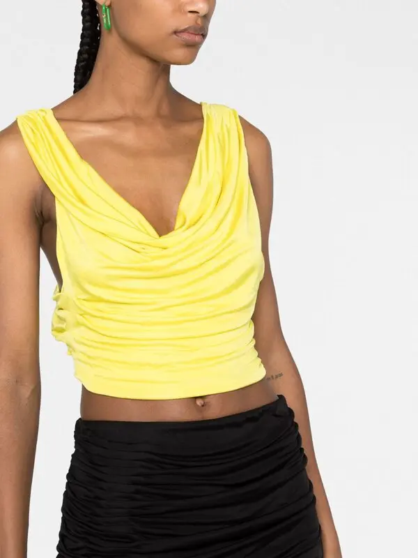 Gauge81 Juara Draped Twisted Cropped Top