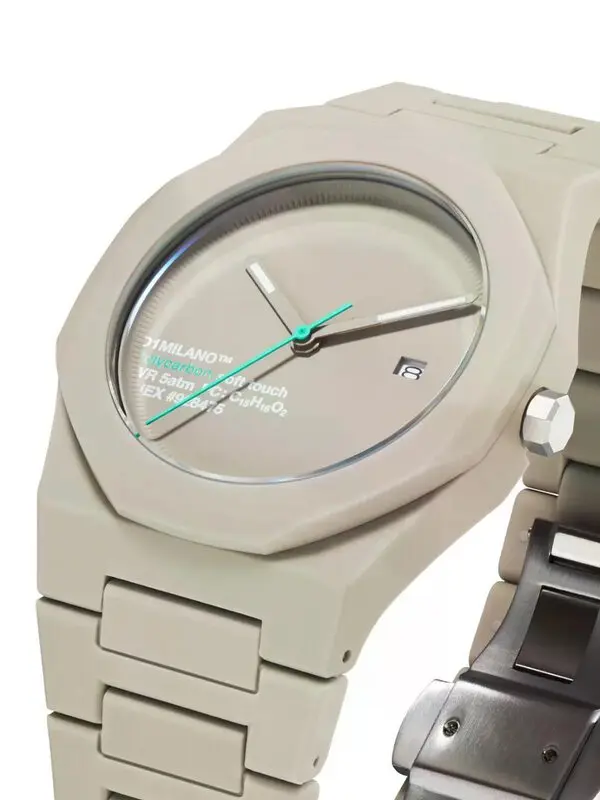 D1 MILANO Polycarbon 40.5mm Watch - Taupe