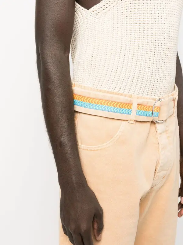 COUNTY OF MILAN Marcelo Burlon Belted Bermuda Shorts - Orange