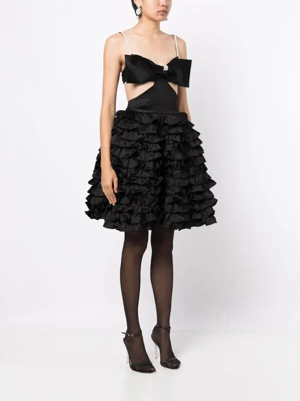 shushu/tong black bow mini dress We'll Always Be Friends Mini Dress Black main image 0