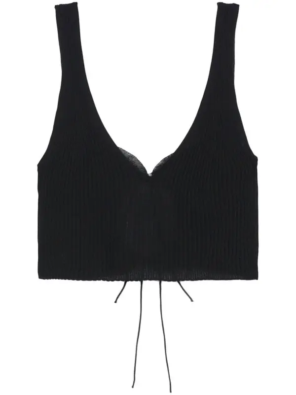 Cecilie Bahnsen Ribbed Crop Top